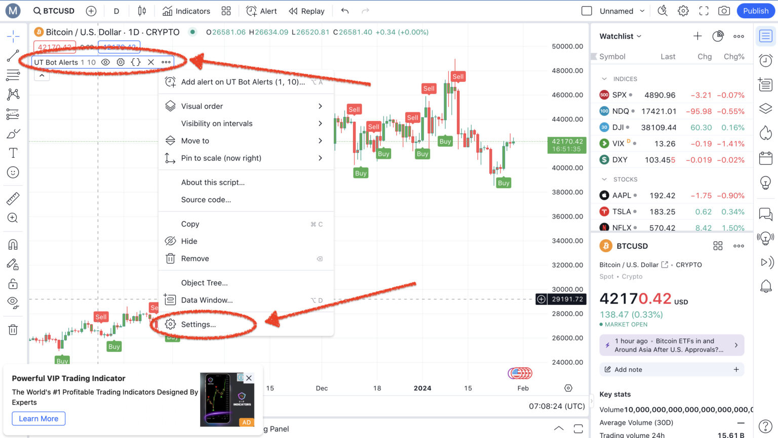 Maximize Trading Proficiency with UT Bot Alerts and Shaft Trend Circle Indicators